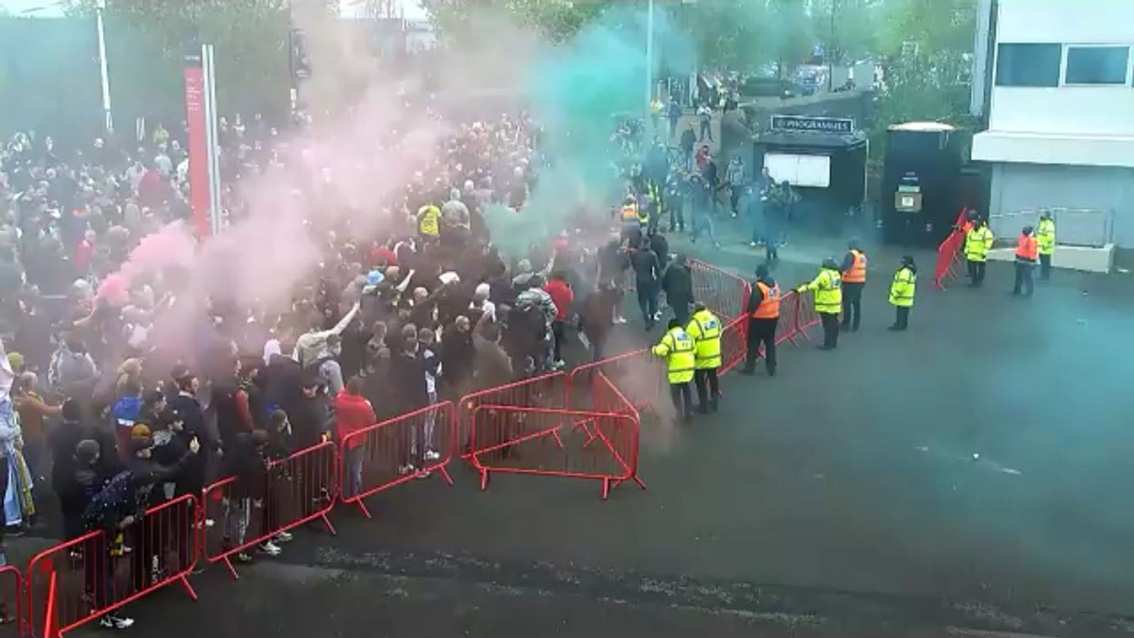 Man Utd protest: Police release new video as fans are sentenced for ...