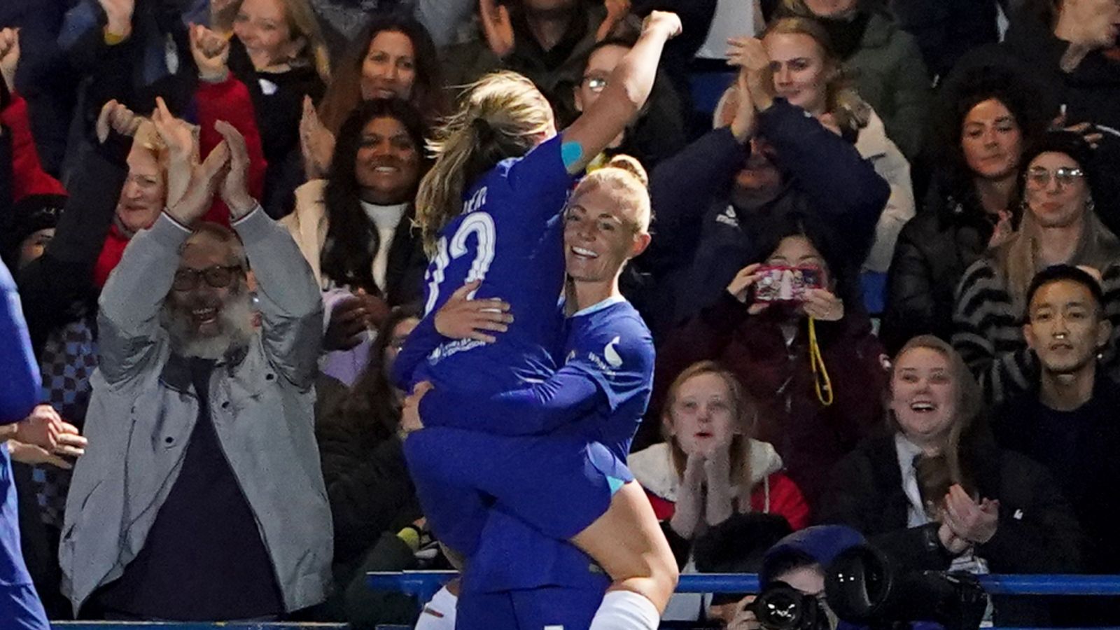 Chelsea Women 2-0 Real Madrid Women: Sophie Ingle and Erin Cuthbert ...