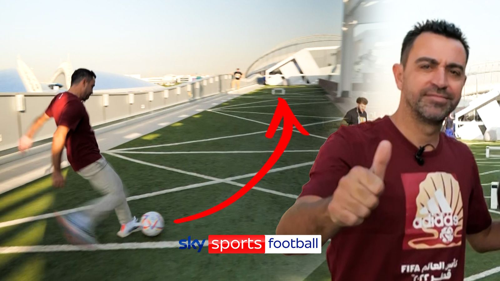 Xavi smashes passing challenge | Football News | Sky Sports