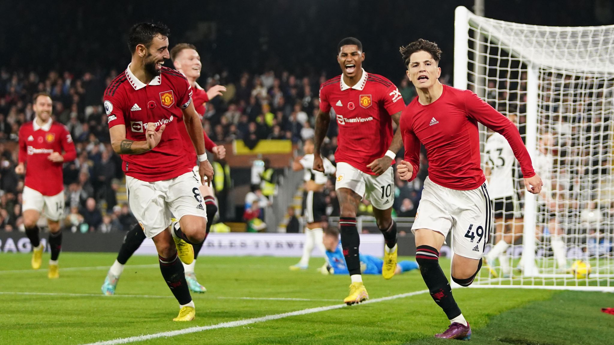 Fulham 1 2 Man Utd Alejandro Garnachos Last Gasp Winner Seals