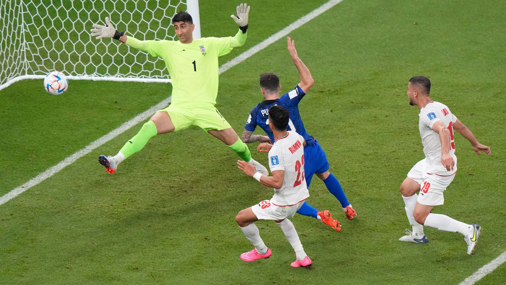 World Cup 2022 - Iran 0-1 USA: Christian Pulisic scores brave winner to ...