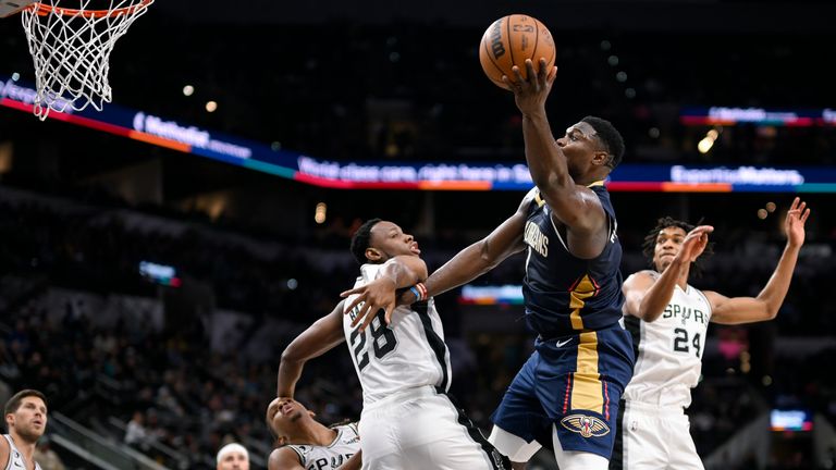 Zion Williamson ignites for 32-point double-double | NBA News | Sky Sports