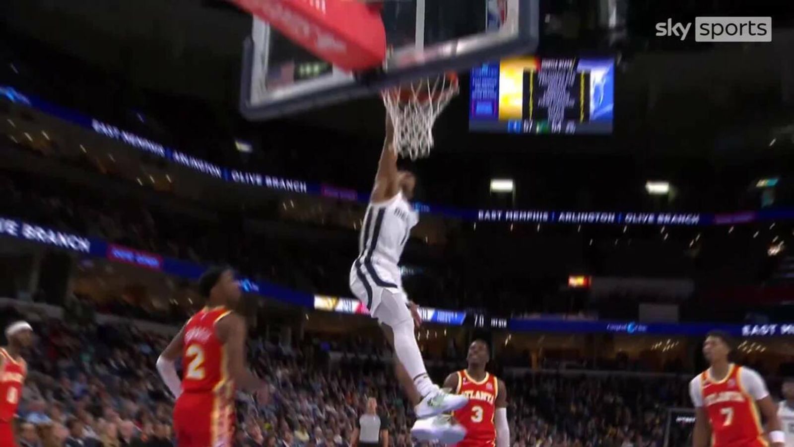 Kennedy Chandler slams home for Memphis Grizzlies | NBA News | Sky Sports