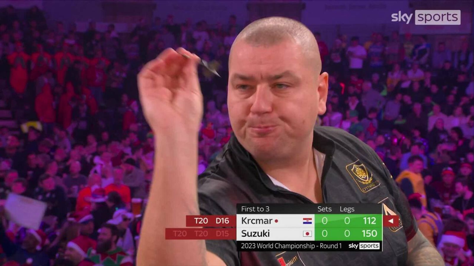 Boris Krcmar opens up with 112 checkout | Darts News | Sky Sports