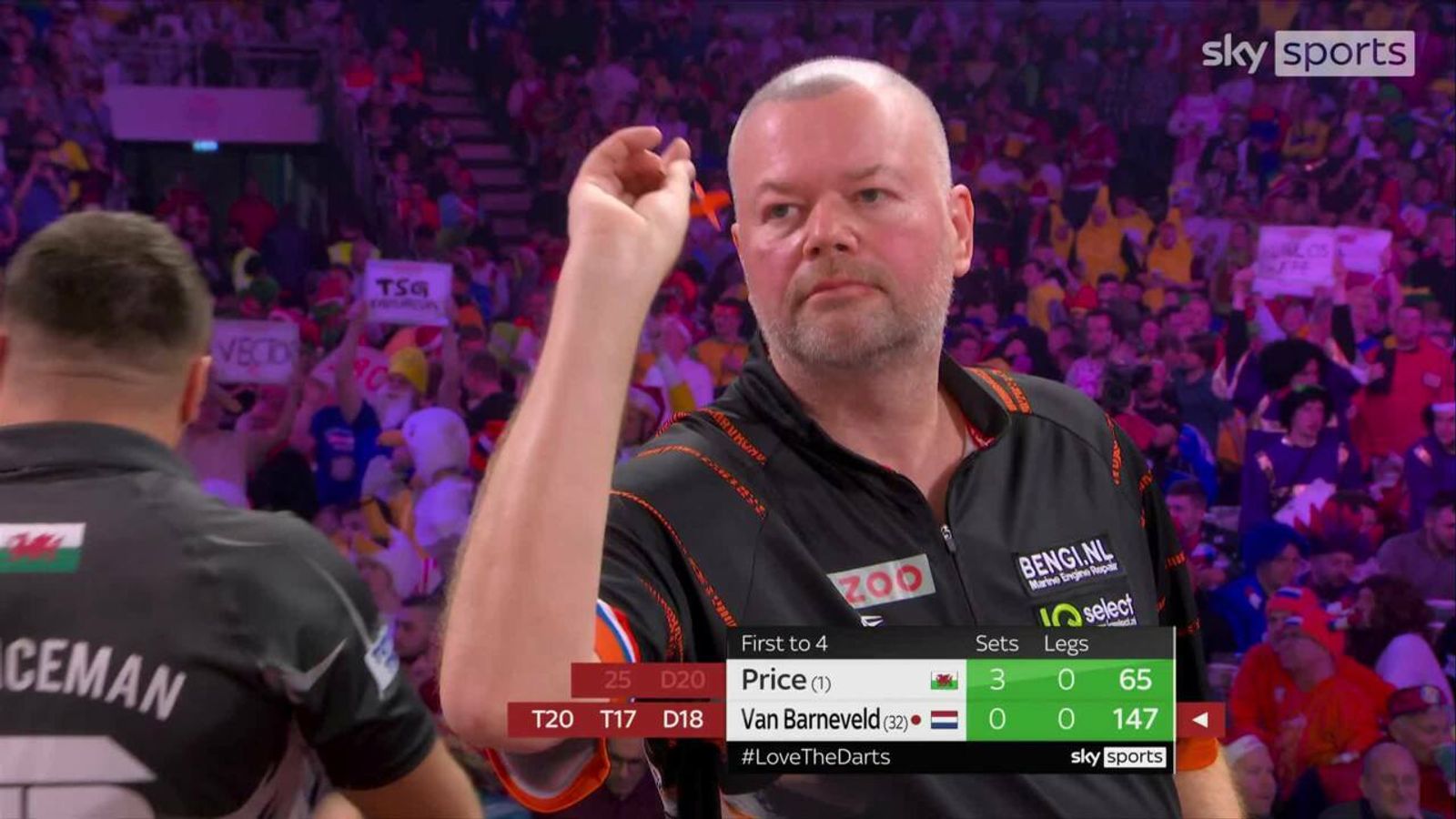 Barney hits back with 147 checkout | Darts News | Sky Sports