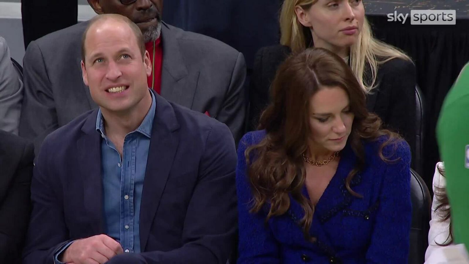 Prince William and Kate Middleton spotted courtside at Boston Celtics ...