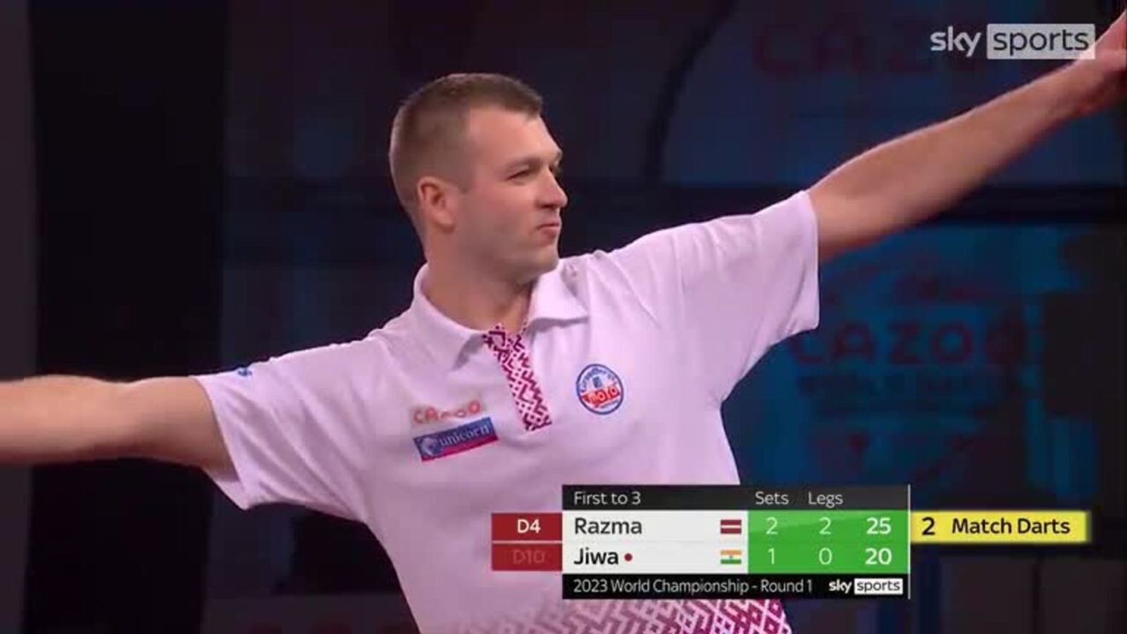 Madars Razma books Gary Anderson meeting with Prakash Jiwa win | Darts ...