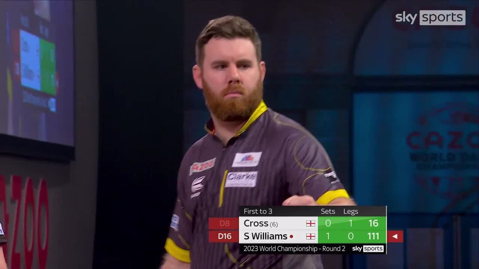 Scott Williams puts the pressure on Rob Cross with 111 checkout | Darts ...