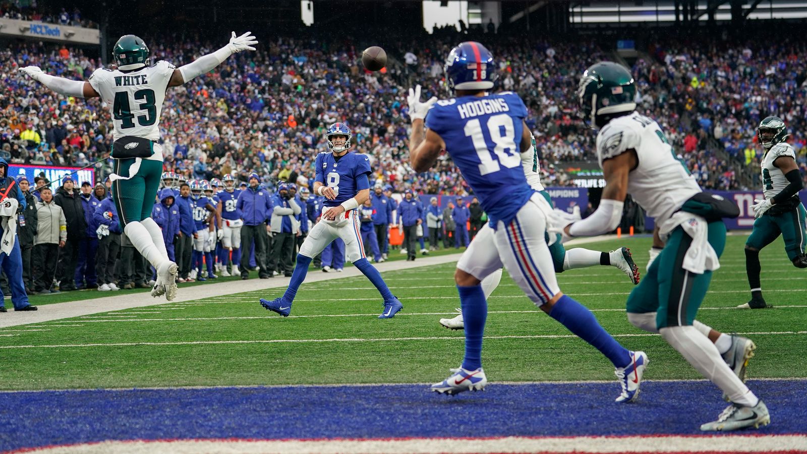 Isaiah Hodgins hits back for New York Giants | NFL News | Sky Sports