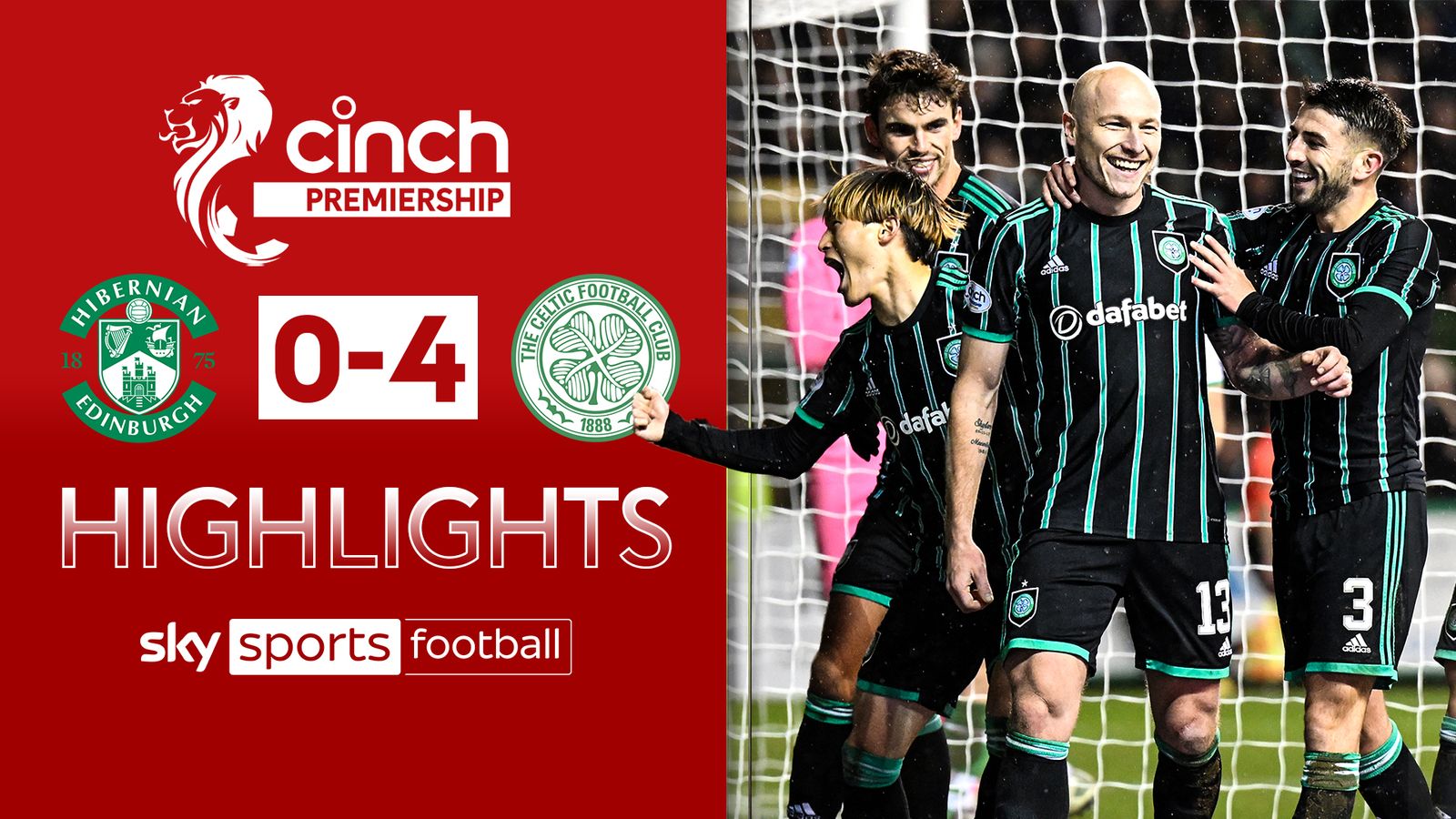 Hibernian 0 - 4 Celtic - Match Report & Highlights