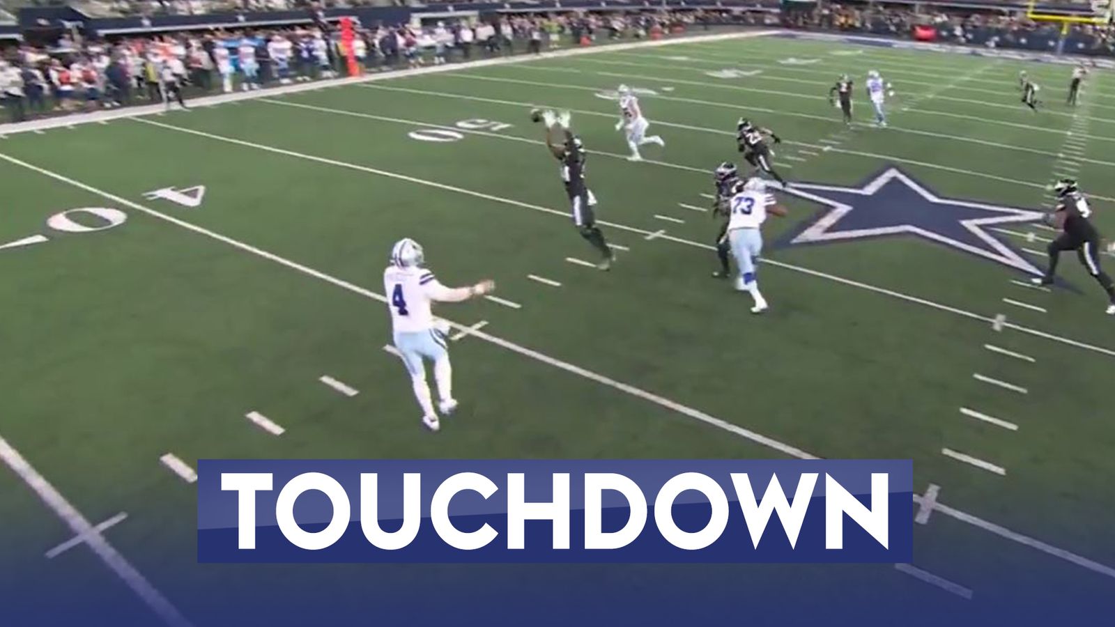 Josh Sweat's sweet 42-yard pick-six of Dak Prescott for Philadelphia ...