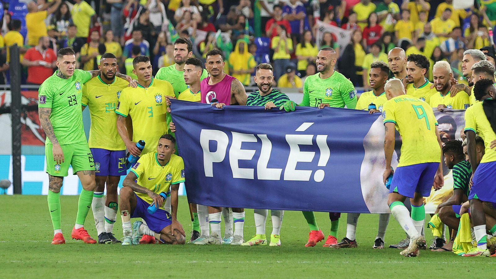 Pele: Hospitalised Brazil legend improving with 'no new complications ...