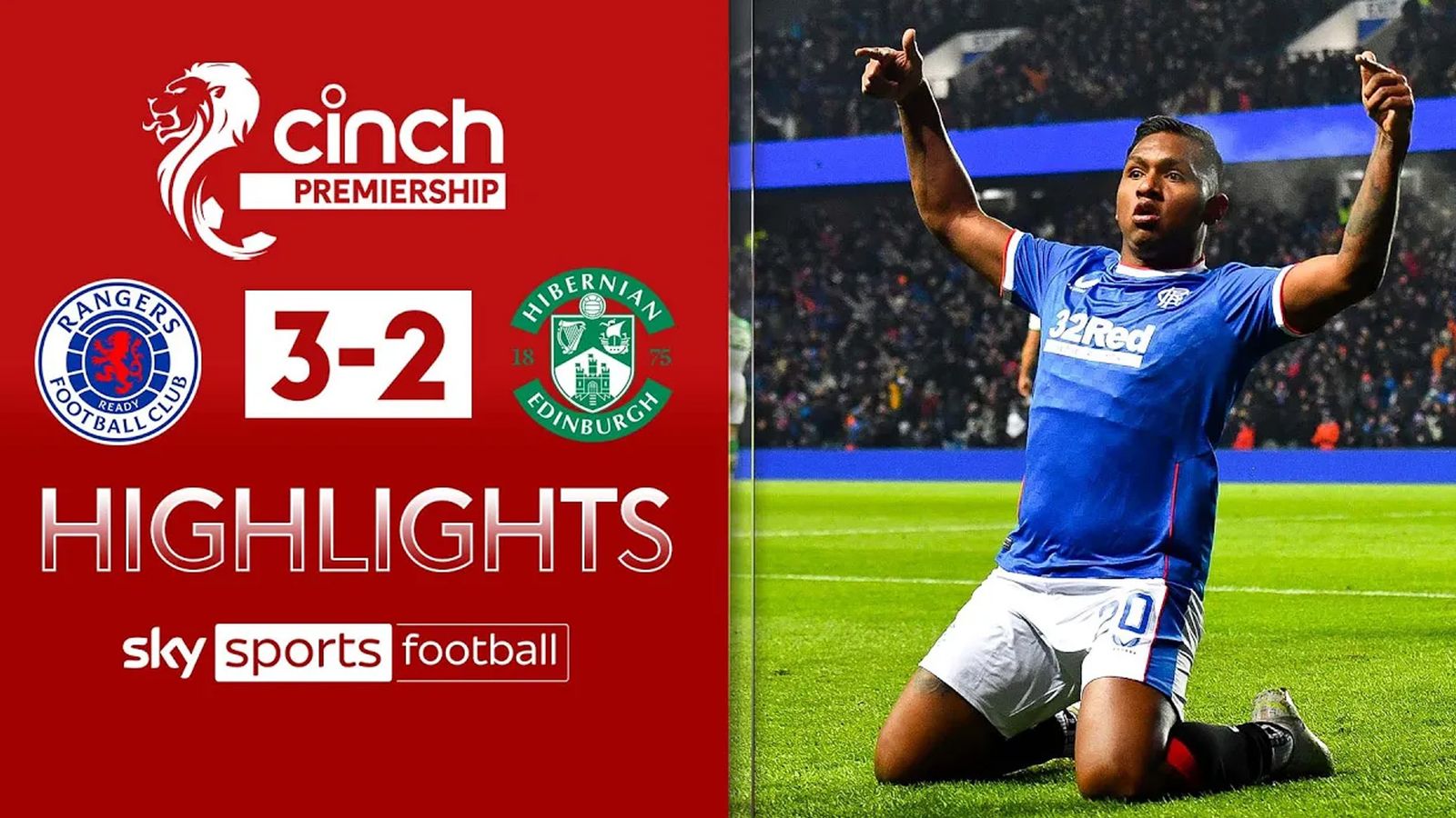 Rangers 3-2 Hibernian | Scottish Premiership highlights | Football News ...