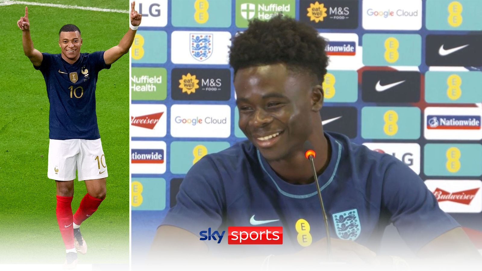 Bukayo Saka insists he is not the next Kylian Mbappe as England prepare ...
