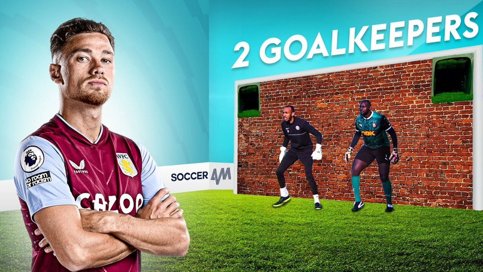 Can a Premier League footballer beat TWO goalkeepers? | Football News ...