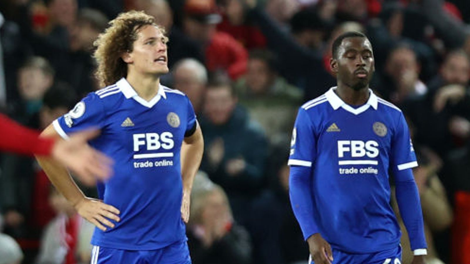 Liverpool 2-1 Leicester: Wout Faes scores two own goals as Reds make it ...