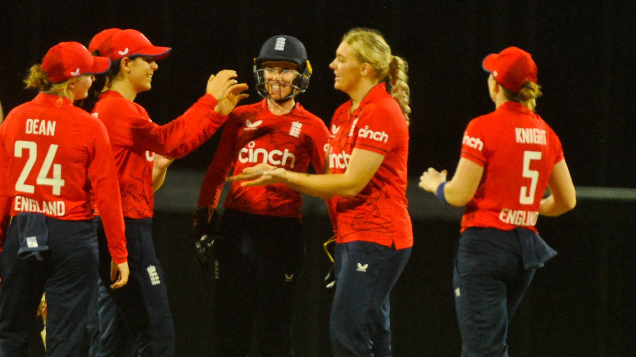 Sophia Dunkley and Charlie Dean star as England take 2-0 lead in T20 ...