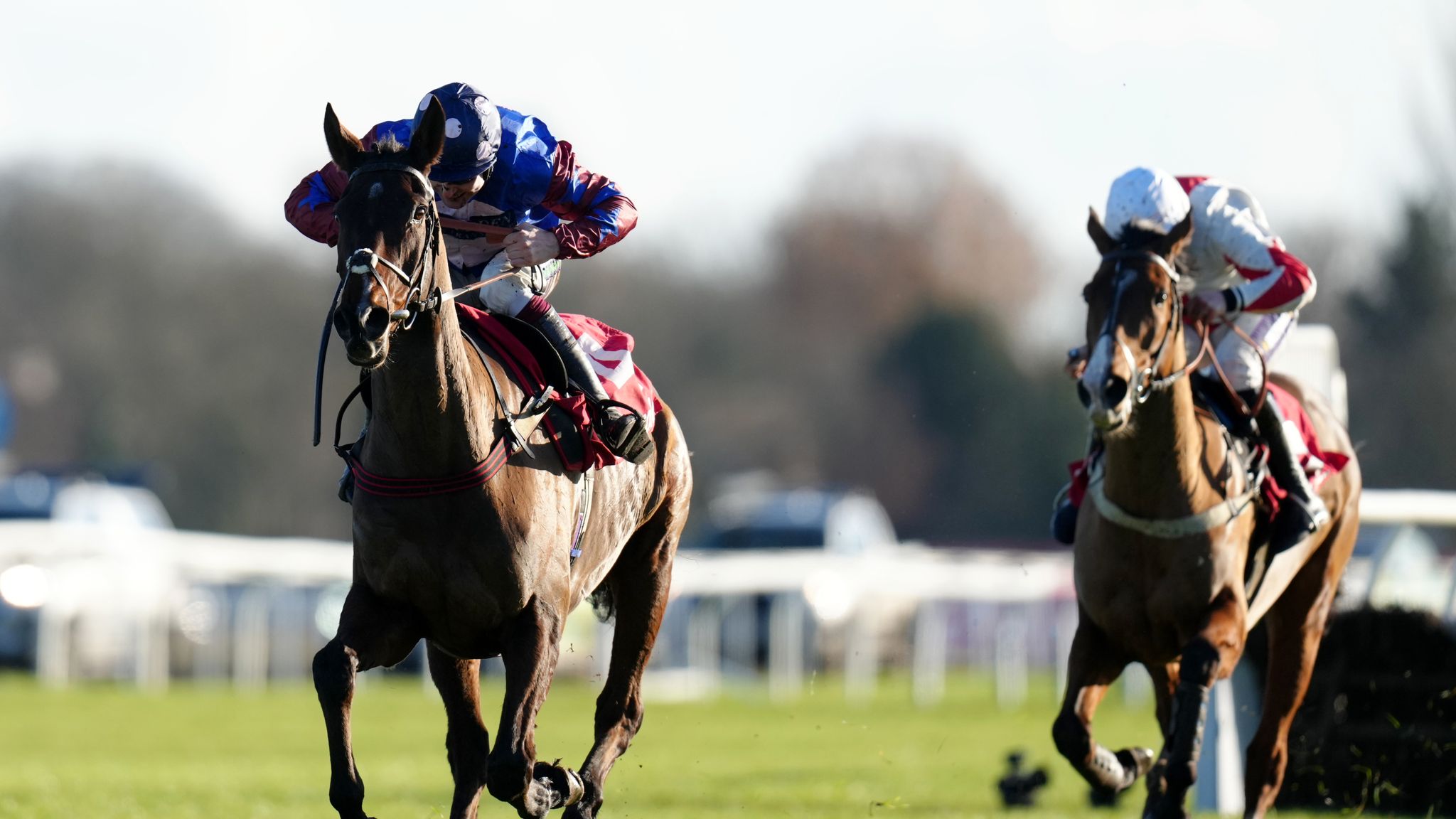 Long Walk Hurdle: Paisley Park all heart to win third title in ...