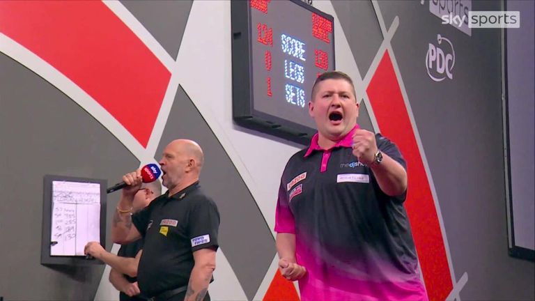Keegan Brown's brilliant 124 checkout on the bull | Darts News | Sky Sports