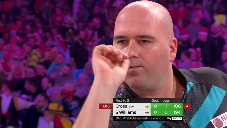 Rob Cross gets off to a great start in first set with 106 checkout ...