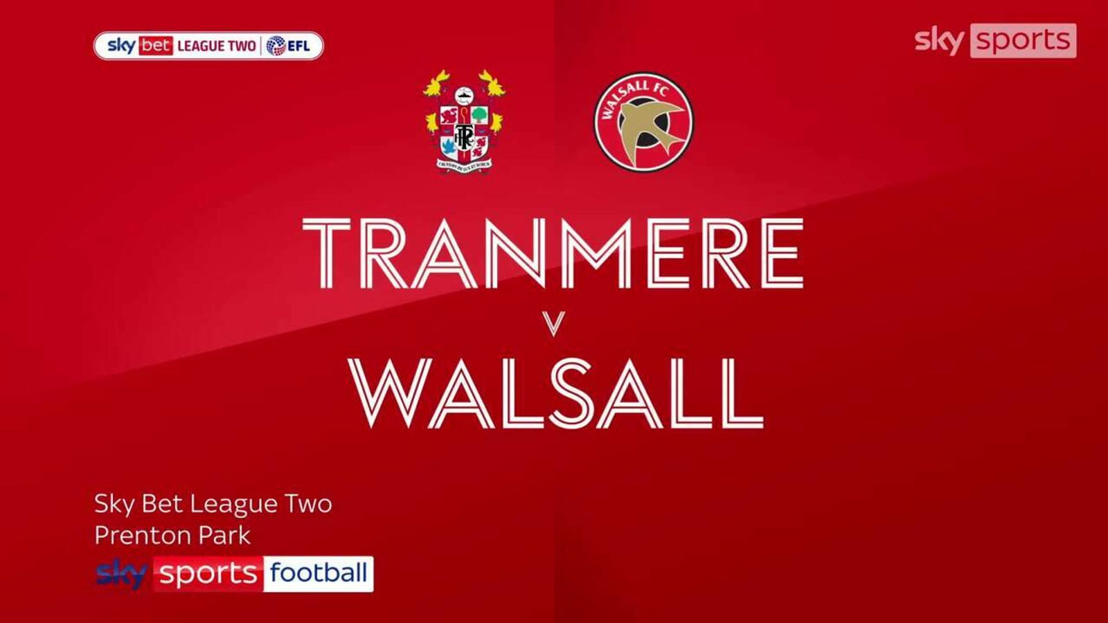 Tranmere 1-1 Walsall: Josh Hawkes scores free-kick after Manny Monthe ...