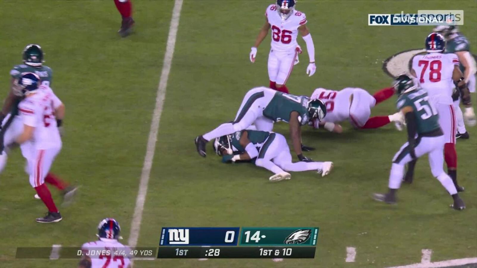 James Bradberry brilliantly intercepts Daniel Jones | NFL News | Sky Sports