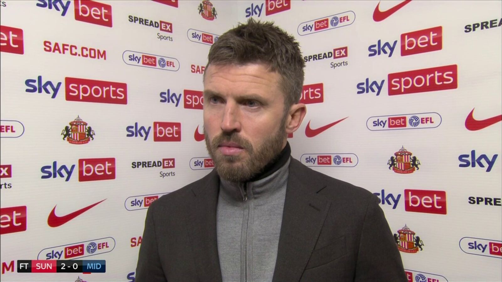 Michael Carrick: I don’t understand the penalty, it was outside the box ...