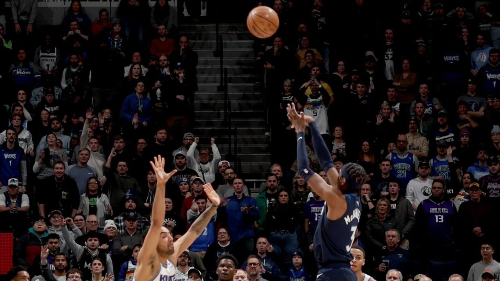 'BOOM!' | Jaden McDaniels steals a stunning 3-pointer | NBA News | Sky Sports