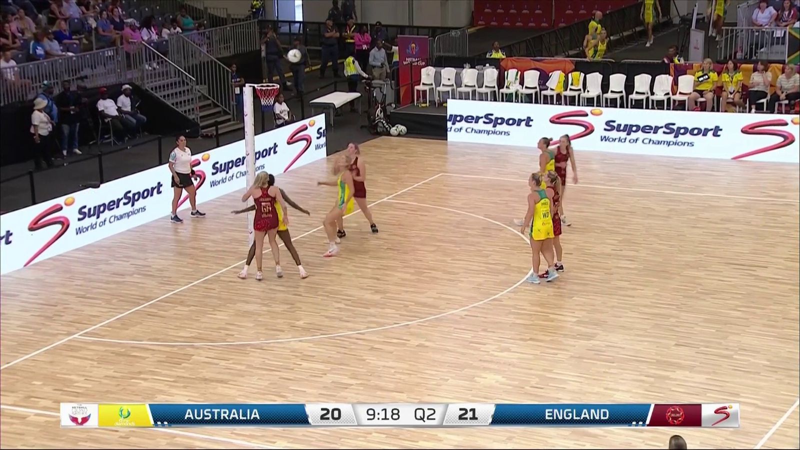England lead heading into half time! | Netball News | Sky Sports