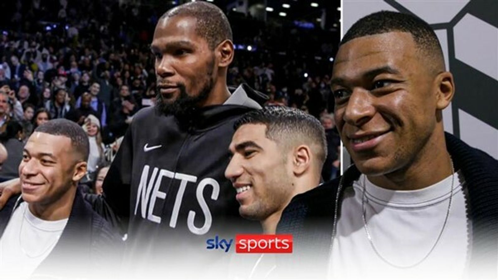 'I wanted to come!' | Kylian Mbappe and Achraf Hakimi take NBA trip to ...