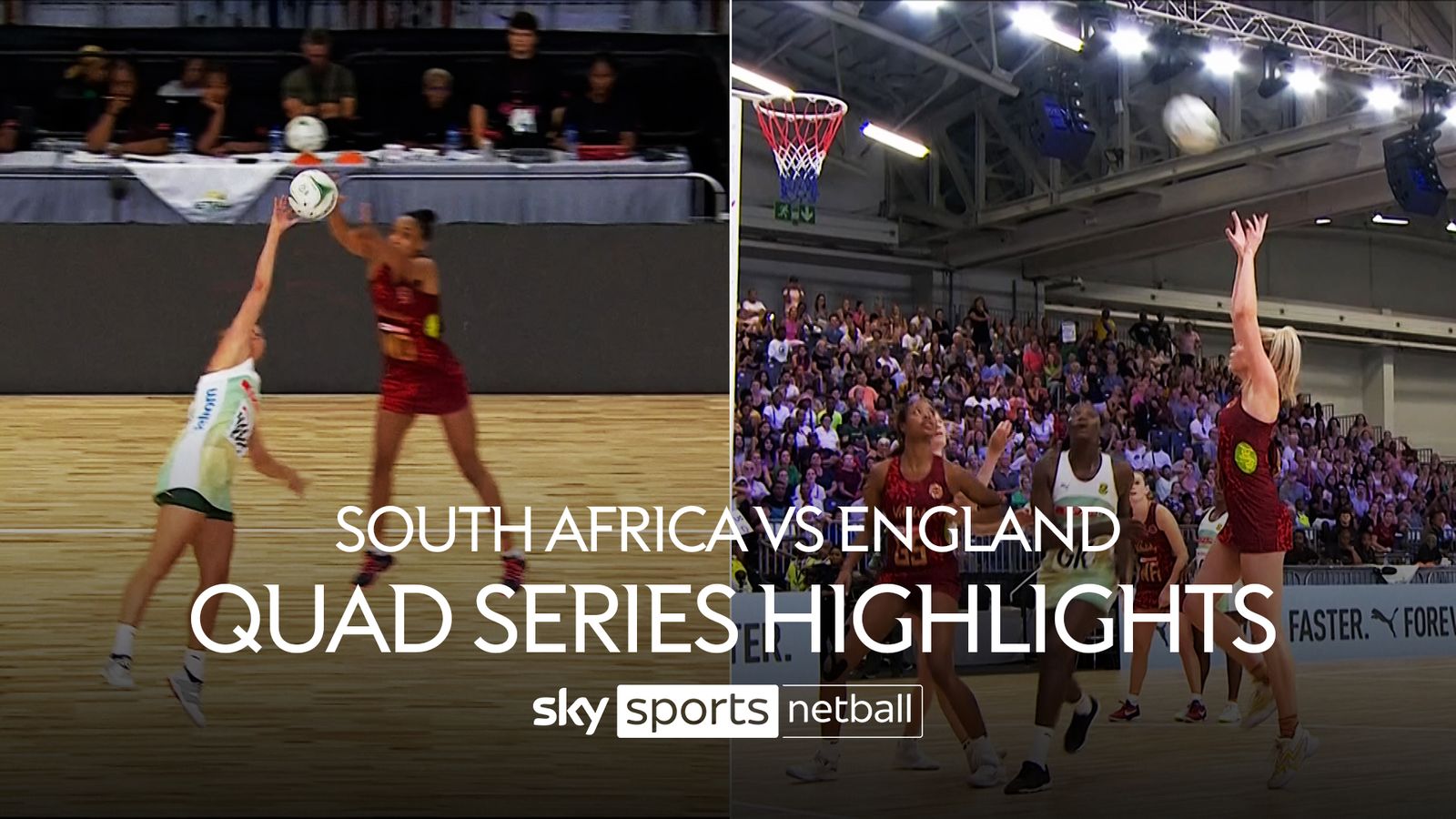 South Africa 46-46 England | Netball Quad Series Highlights | Netball ...