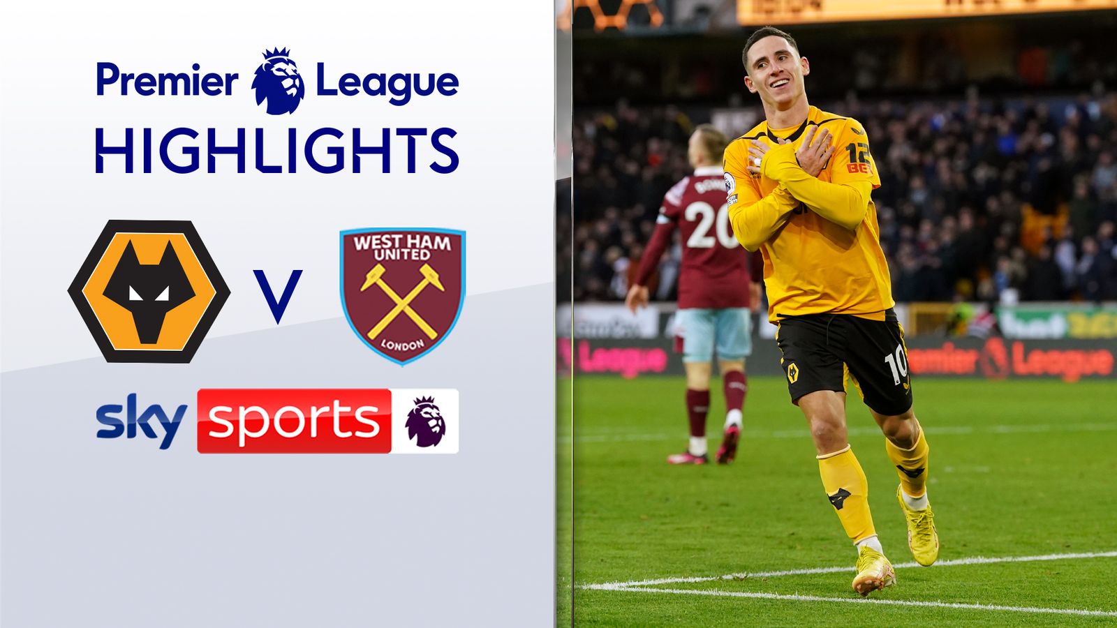 Wolves 1-0 West Ham | Premier League highlights | Football News | Sky ...