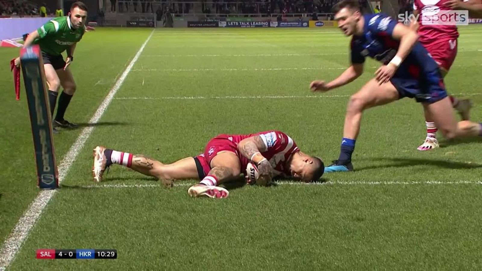Ken Sio opens scoring for Salford | Rugby League News | Sky Sports