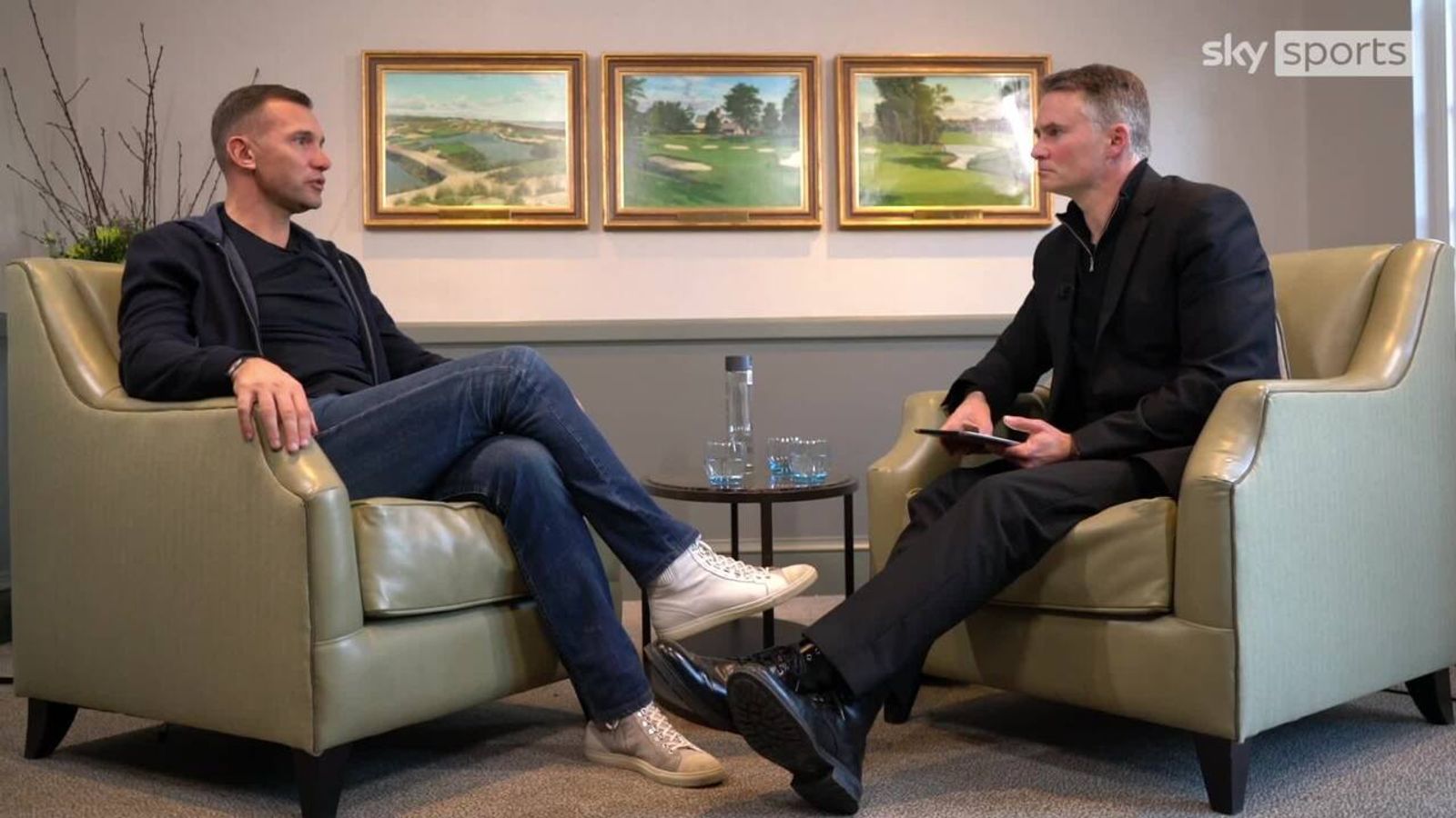 Ukraine: Andriy Shevchenko, Vitalii Mykolenko and Sergiy Stakhovsky ...