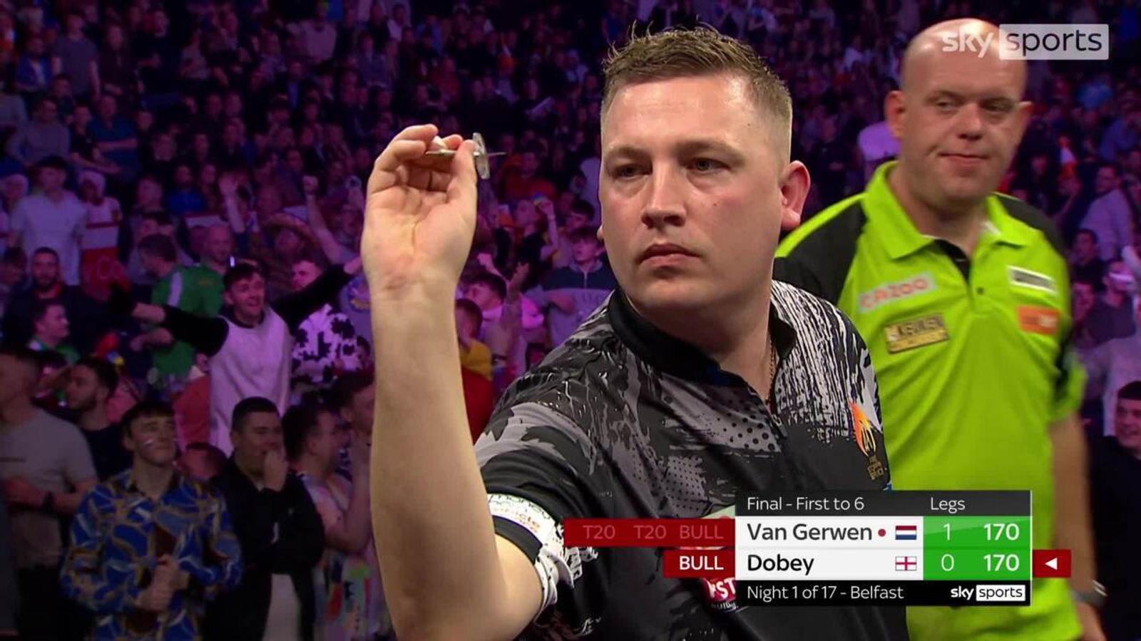Chris Dobey reels in The Big Fish in Night 1 final! | Darts News | Sky ...