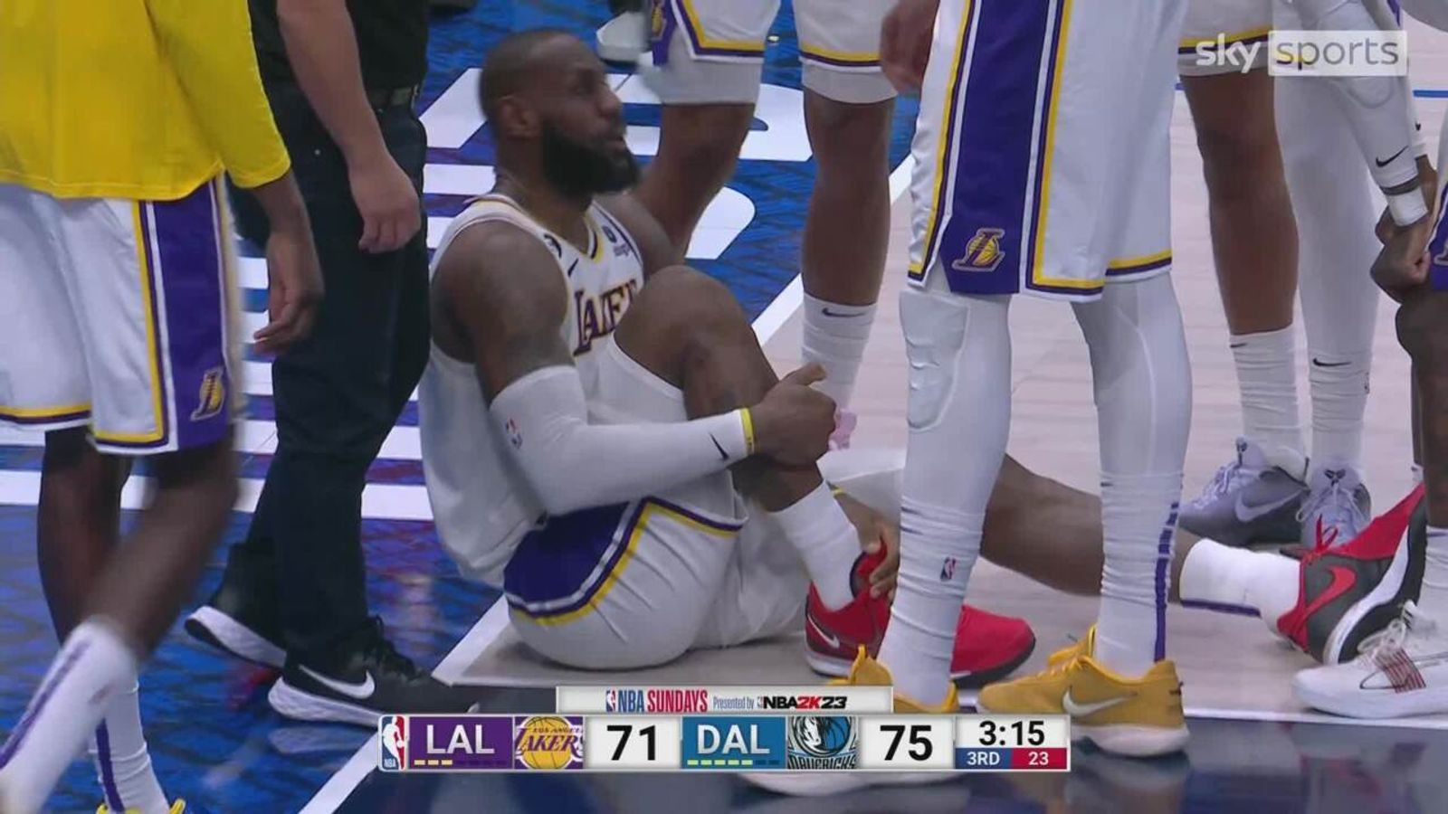 LeBron James: I heard it pop! | Los Angeles Lakers star injures ankle ...