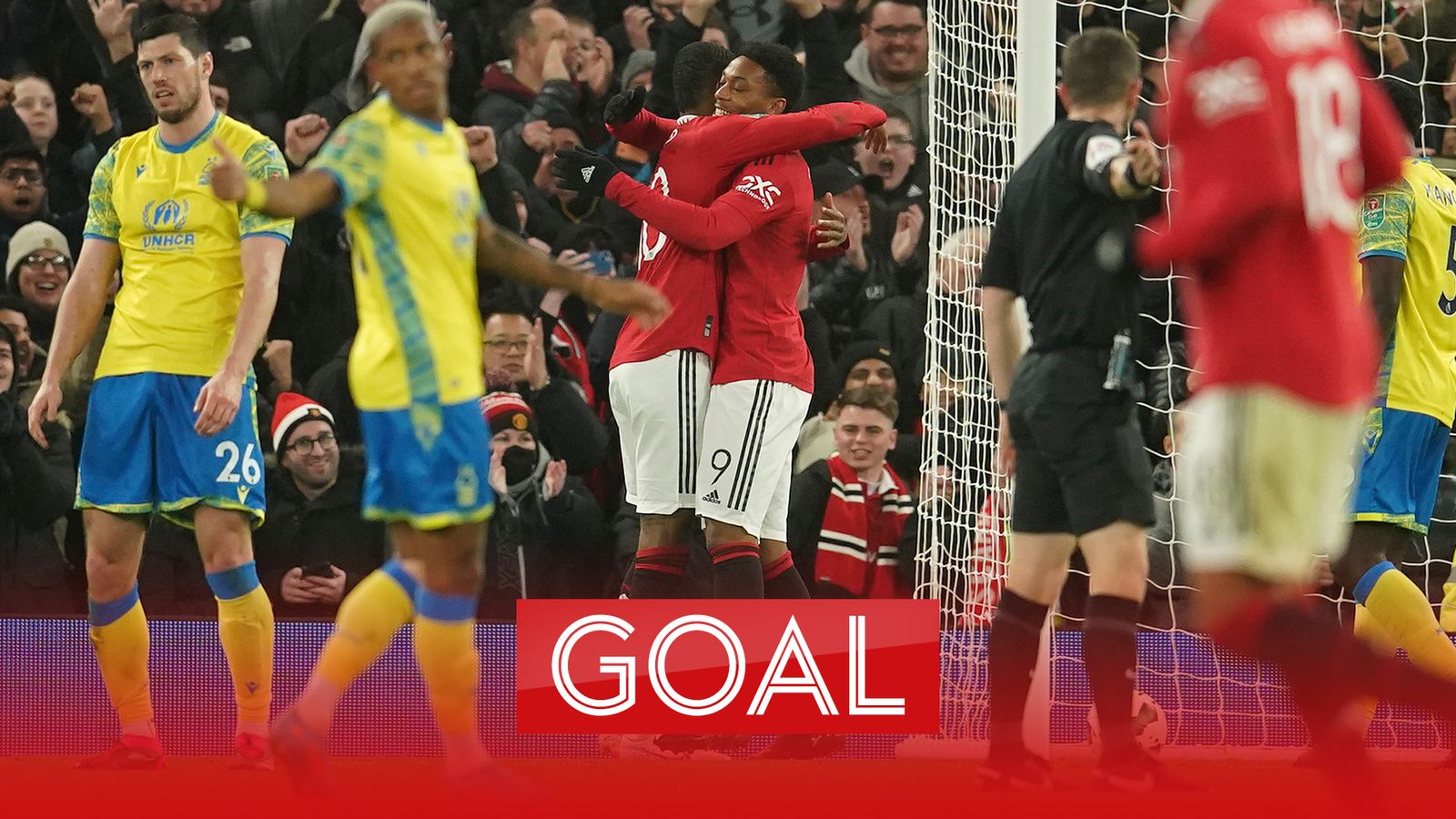 Man Utd 2-0 Nottingham Forest (agg: 5-0): Carabao Cup goals from Anthony Martial and Fred steer ...