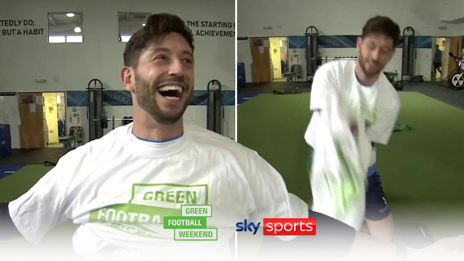 Joe Jacobson takes on the 'Layer Up Challenge' for Green Football ...