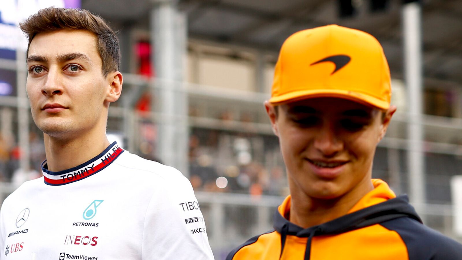 Lewis Hamilton says Mercedes team-mate George Russell and McLaren's Lando Norris have bright ...