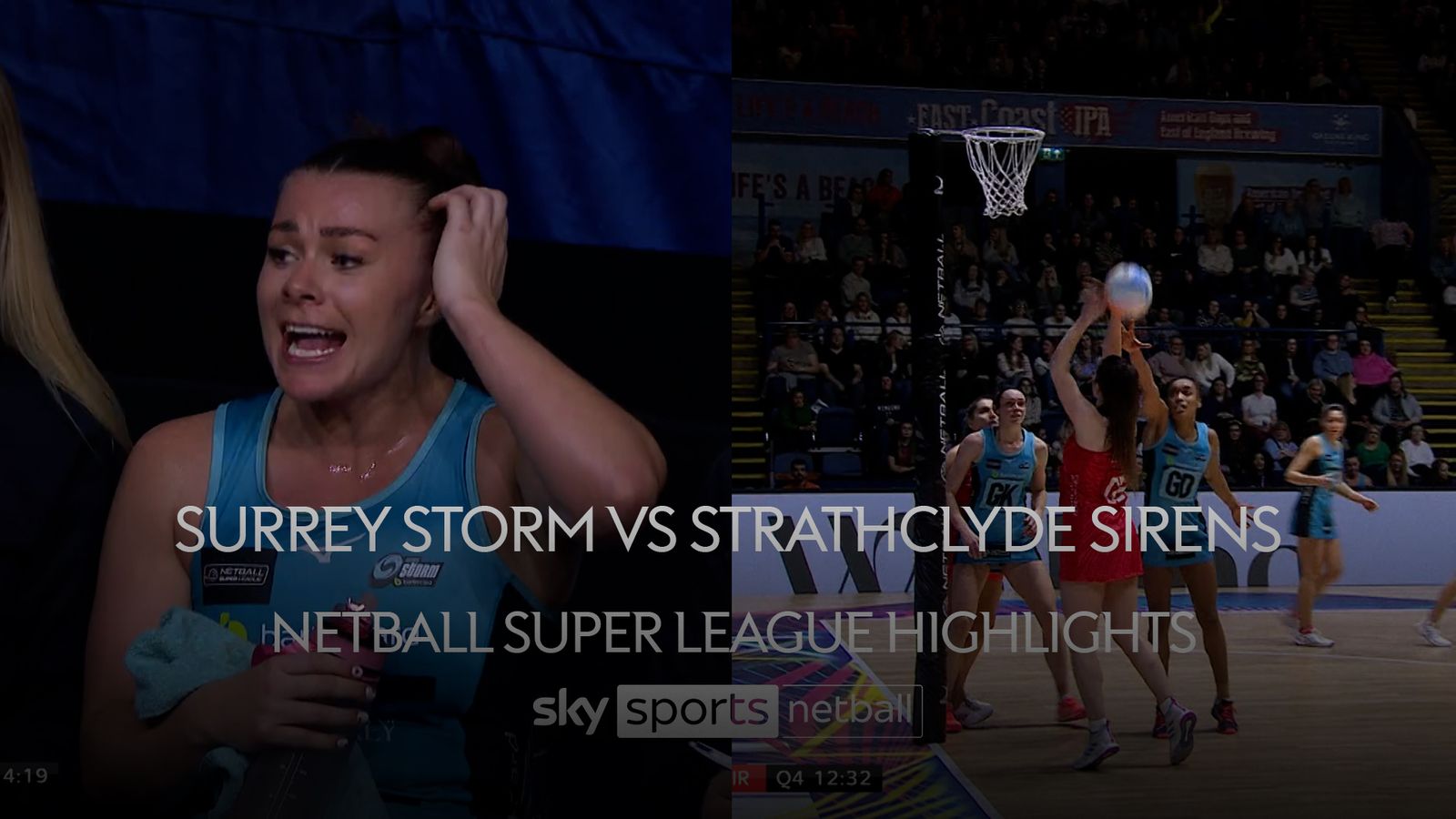 Surrey Storm 68-56 Strathclyde Sirens | Netball Super League Highlights ...