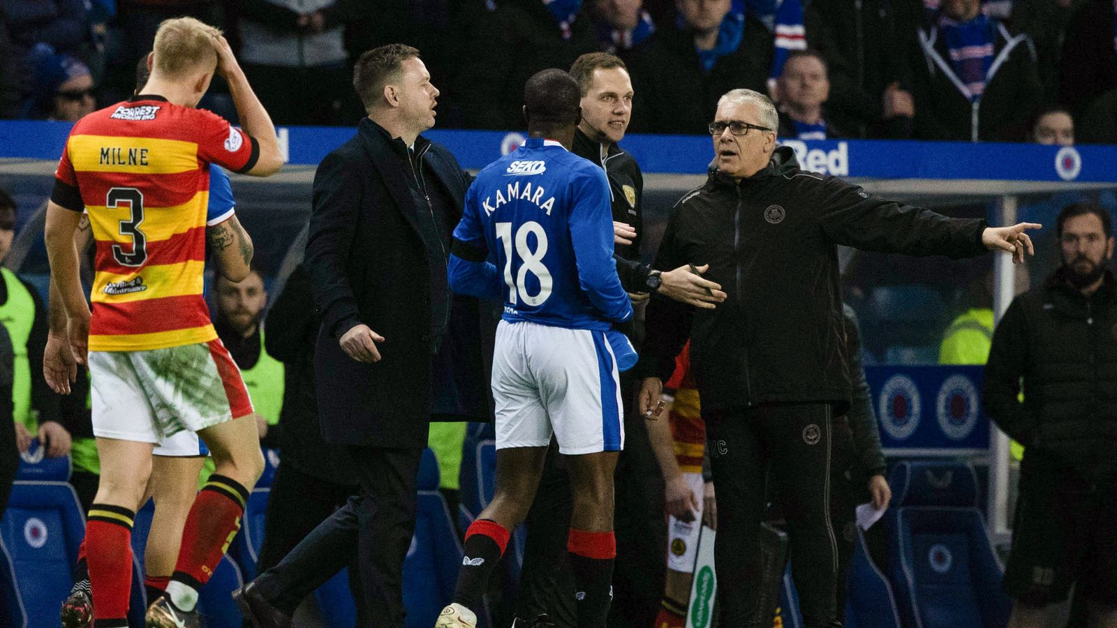 Rangers 3-2 Partick Thistle: Hosts survive Scottish Cup scare after ...