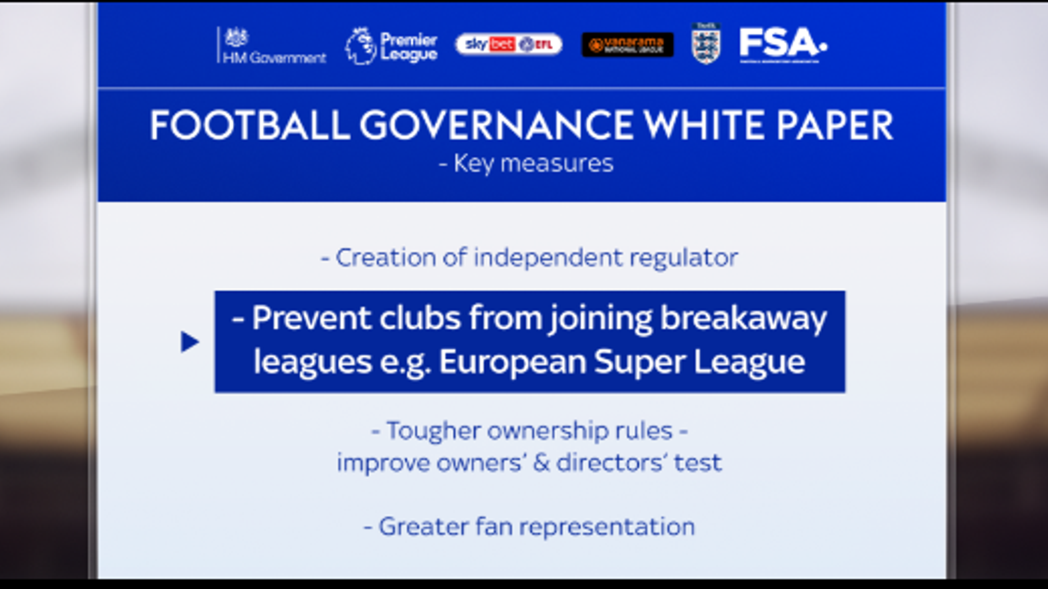 Independent football regulator: Government White Paper outlines plans ...