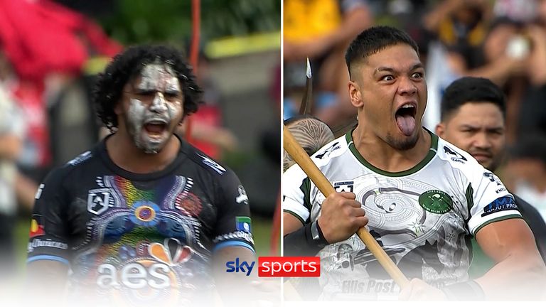 Maori All-Stars and Indigenous players deliver powerful pre-game Hakas ...