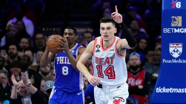 'Touchdown Herro!' - Tyler Herro throws down quick-fire dunk for Miami ...