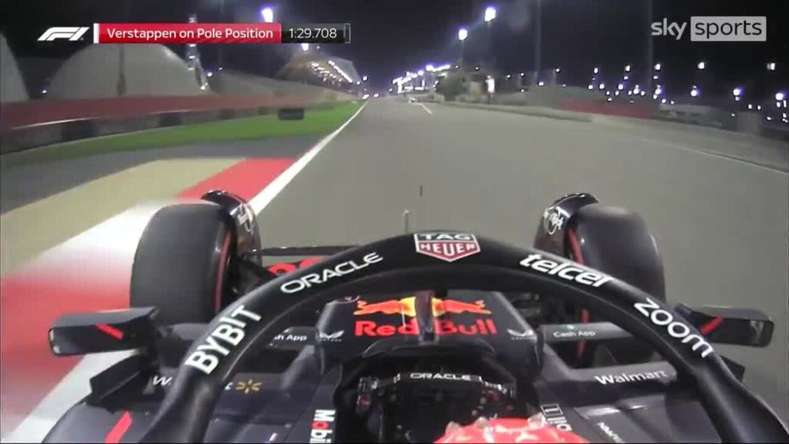 Ride onboard with Max Verstappen's pole lap at the Bahrain GP | F1 News | Sky Sports