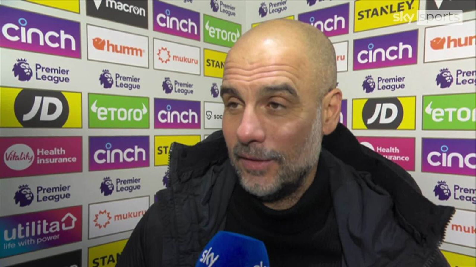 Pep Guardiola pleased with Manchester City performance vs Crystal ...