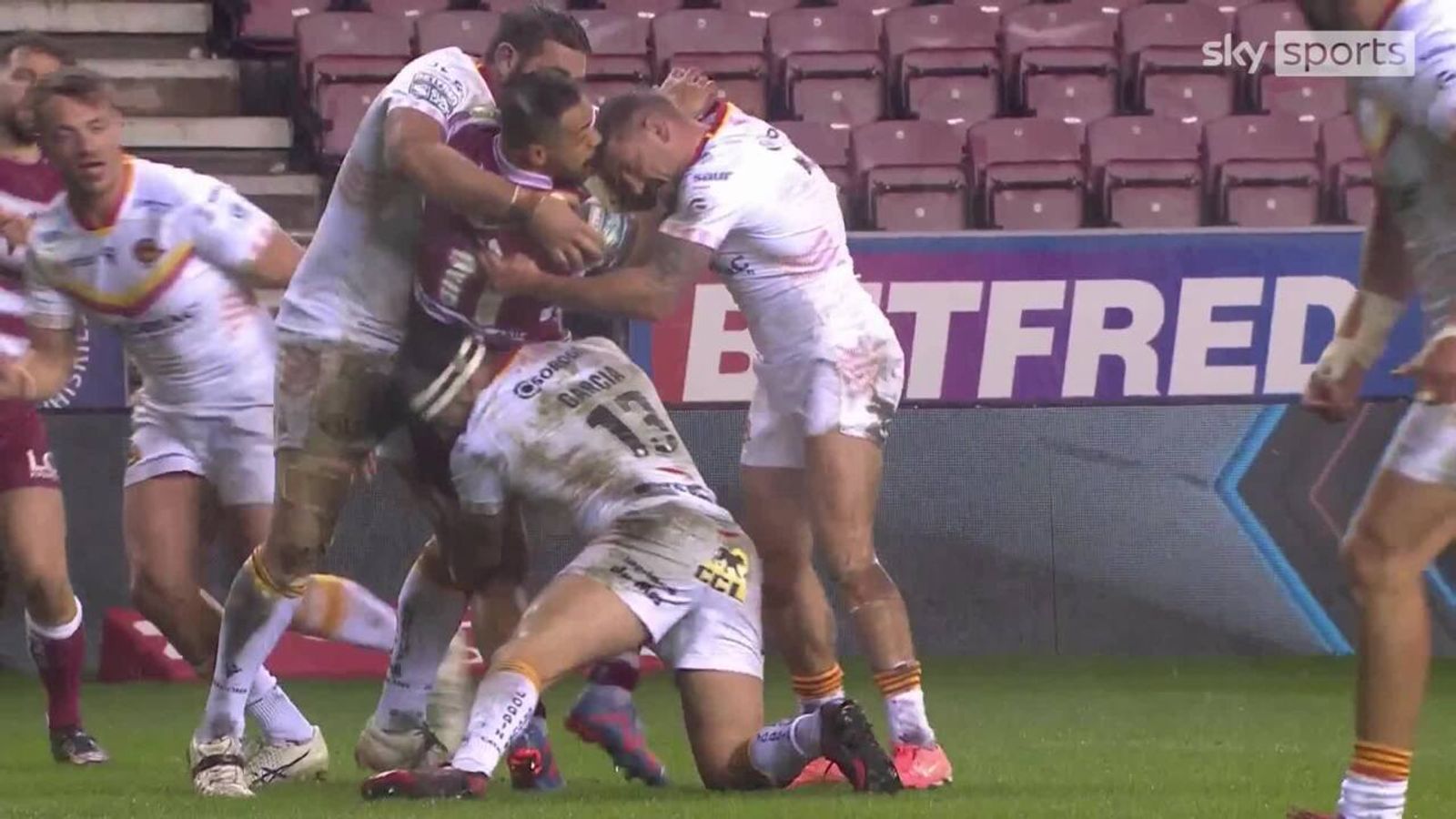 Willie Isa suffers nasty lip injury for Wigan Warriors | Rugby League ...