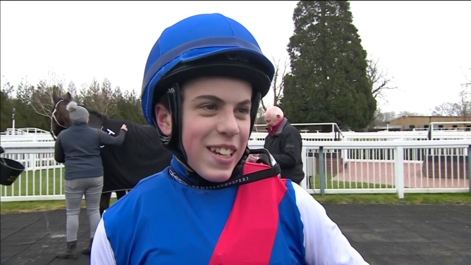 Tommie Jakes celebrates first career victory at Lingfield on Suzi's ...