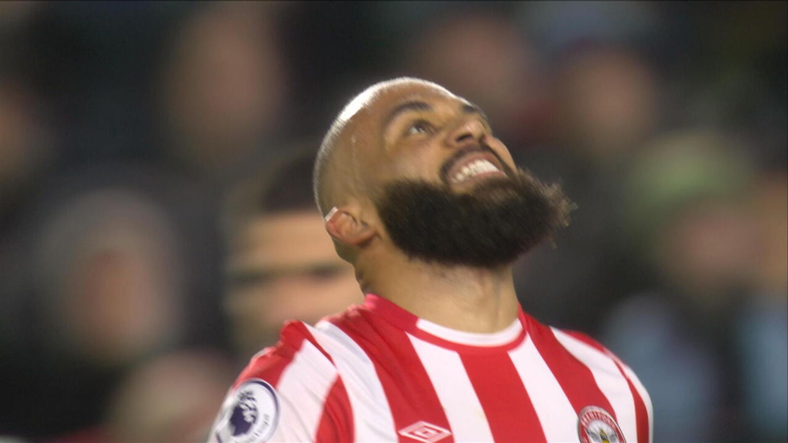 Bryan Mbeumo's freekick skims the post as Brentford continue strong ...