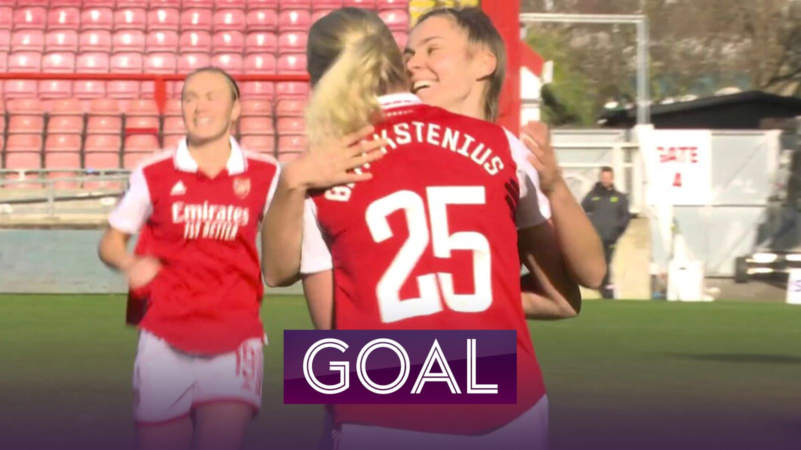 Arsenal take early lead with stunner from Stina Blackstenius ...